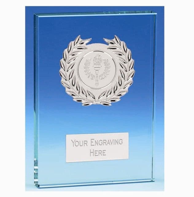 Heather Glass Block Optical Crystal 125mm (5") | TrophyMaster UK