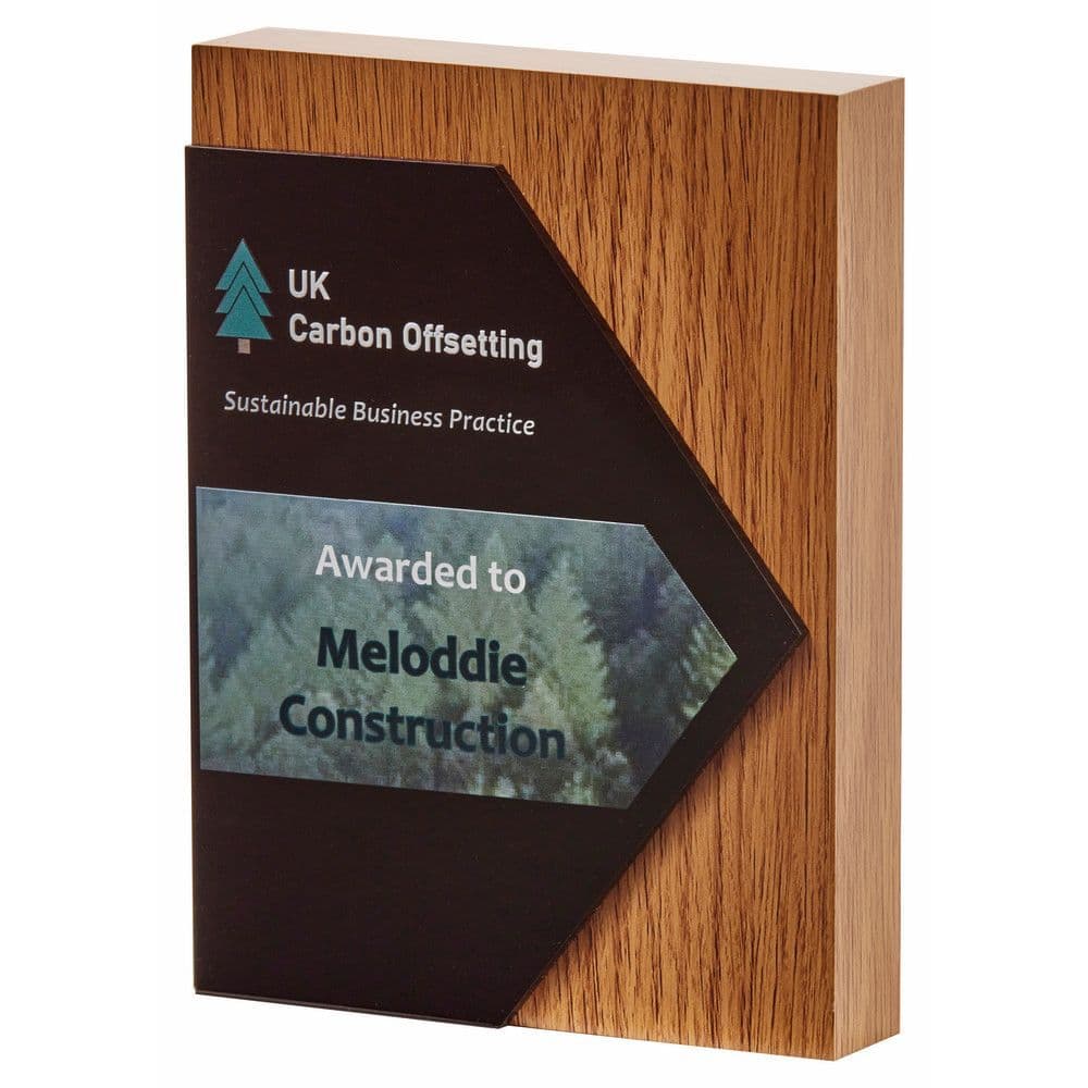 Laminated Wood Block with Acrylic Front