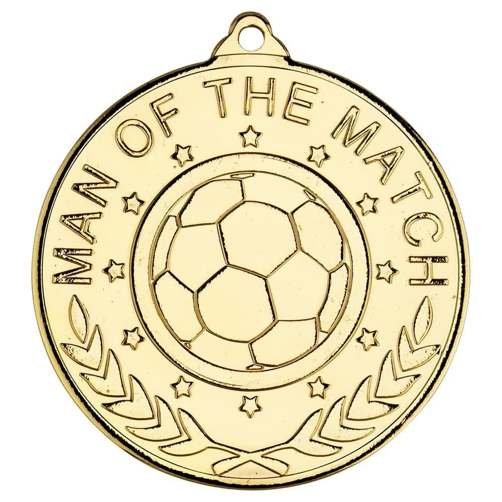 Man of the Match Gold 50mm Medal | TrophyMaster UK