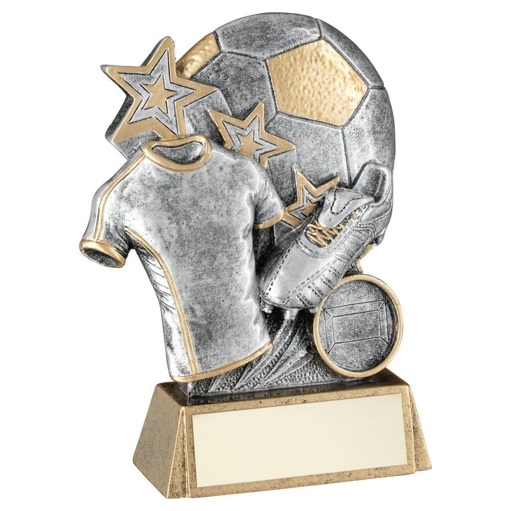 Mighty Pewter/Gold Football Award