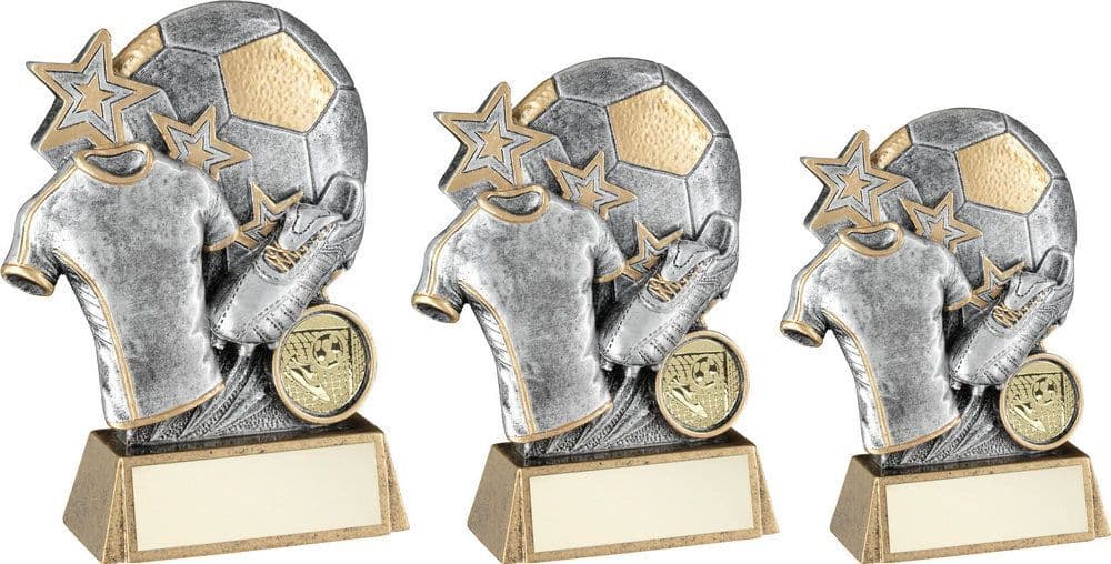 Mighty Pewter/Gold Football Award