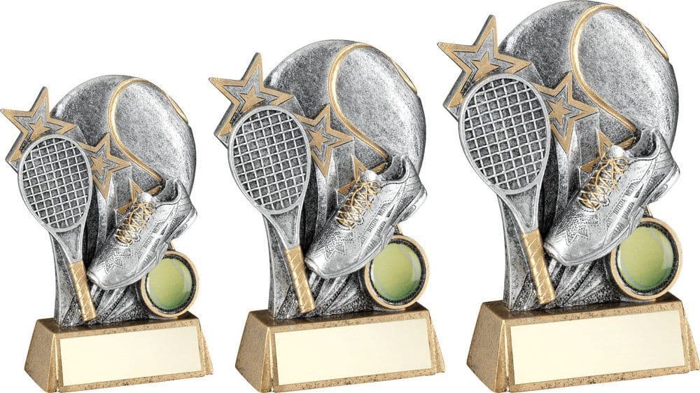 Mighty Pewter/Gold Tennis Award