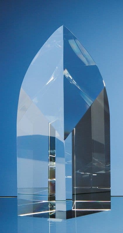 Optical Crystal Arch Award 225mm (8.9") | TrophyMaster UK