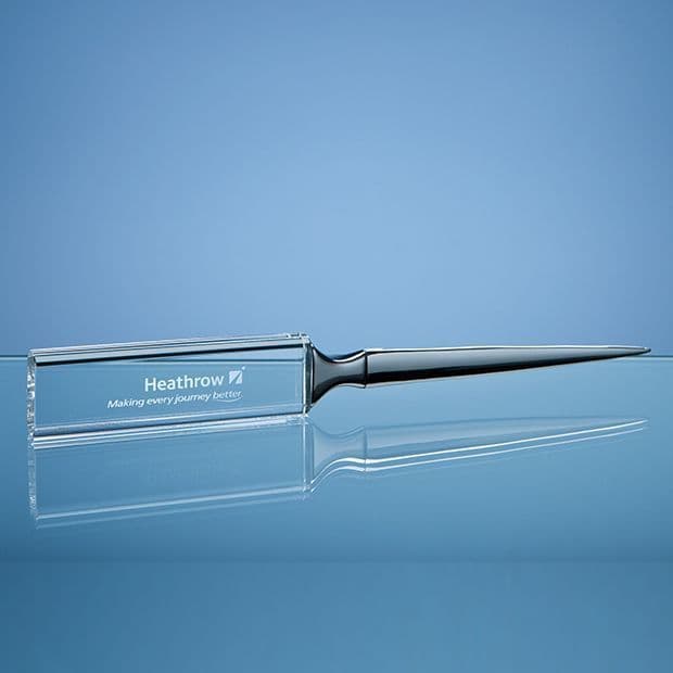 Optical Crystal Letter Opener 215mm (8.5") | TrophyMaster UK