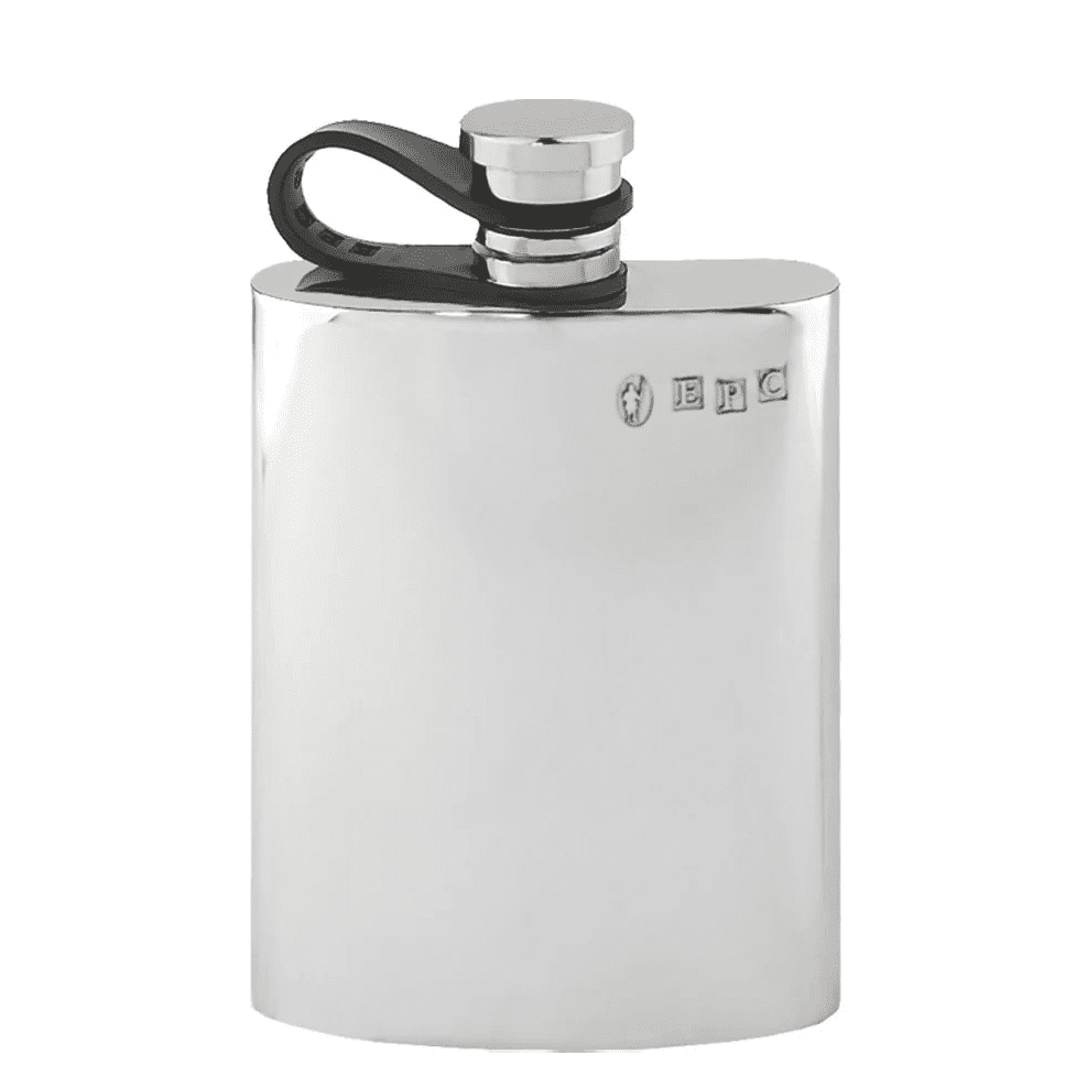 Plain Flask Pewter with Captive Cap | TrophyMaster UK