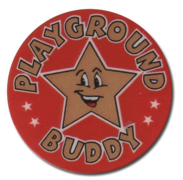Playground Buddy Star Vinyl 25mm Flat Centre - 5pcs