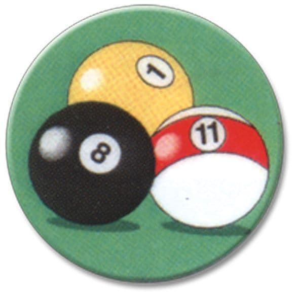 Pool Balls Vinyl 25mm Flat Centre - 5pcs