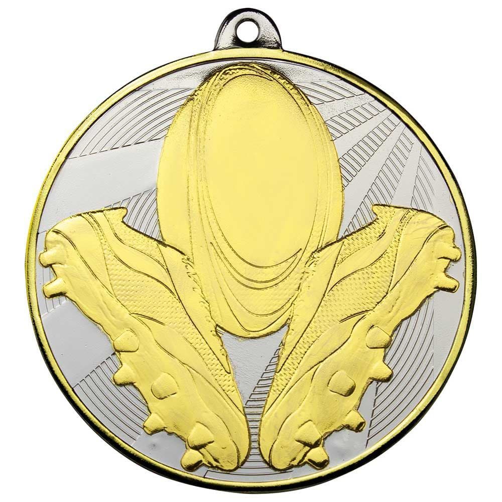 Premiership Rugby Boot & Ball 60mm Medal