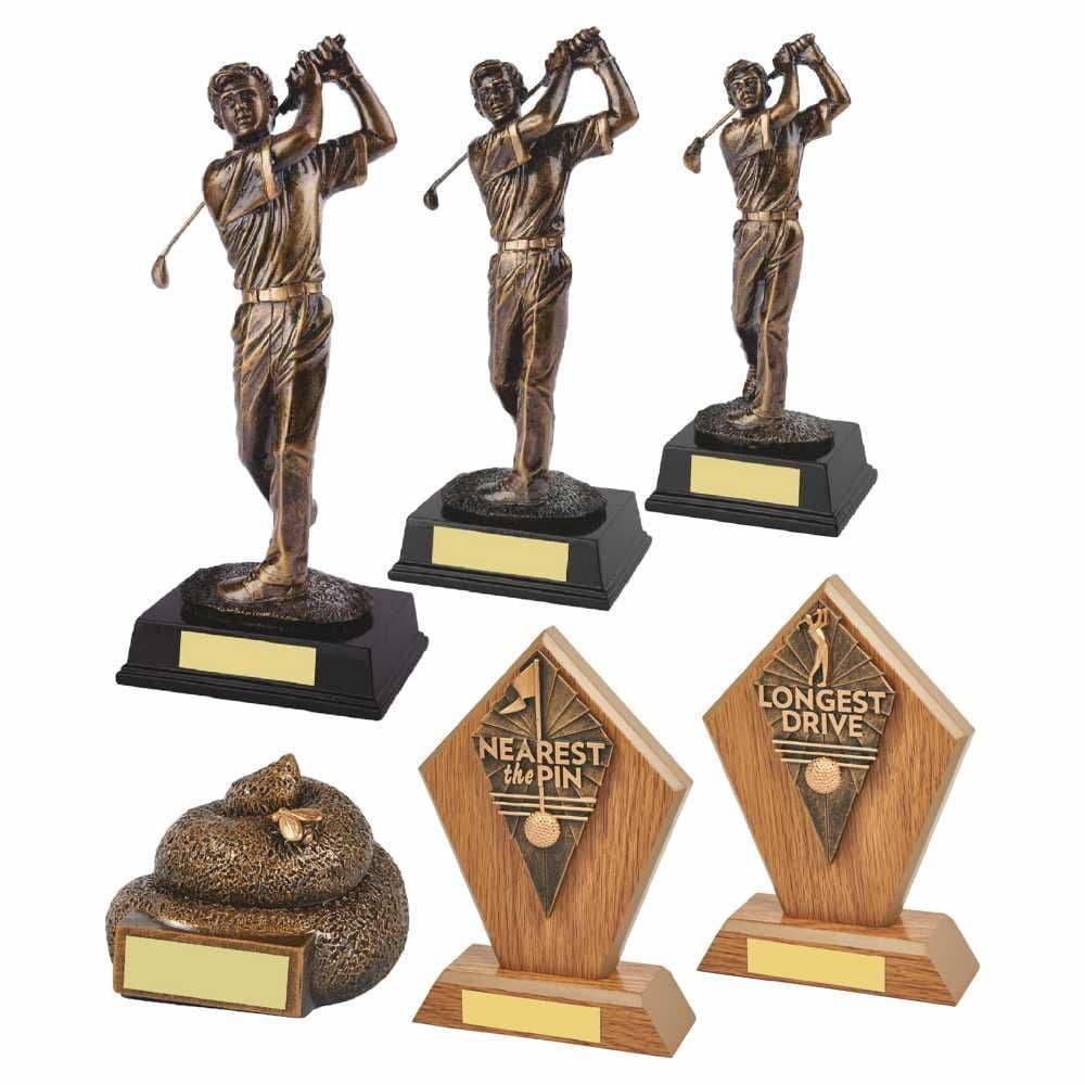 Premium Golf Competition 6 Piece Trophy Set | TrophyMaster UK