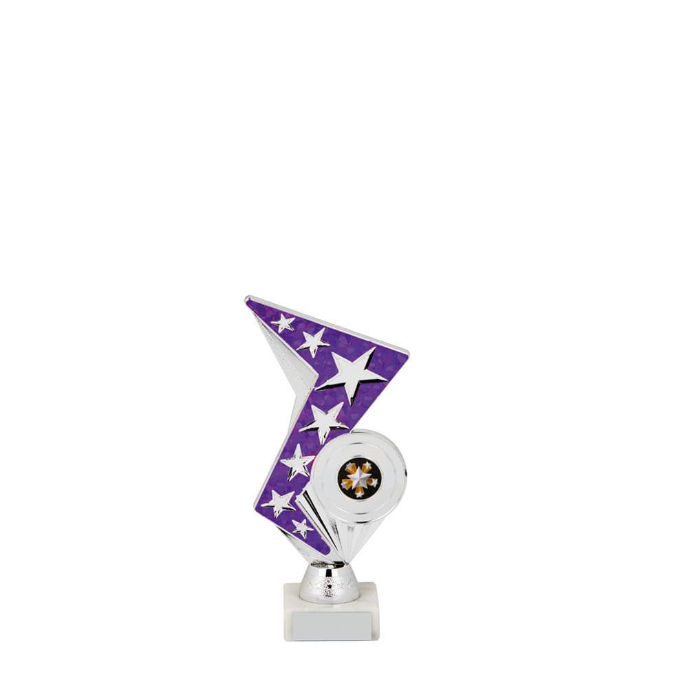 Purple ZigZag Column Trophy