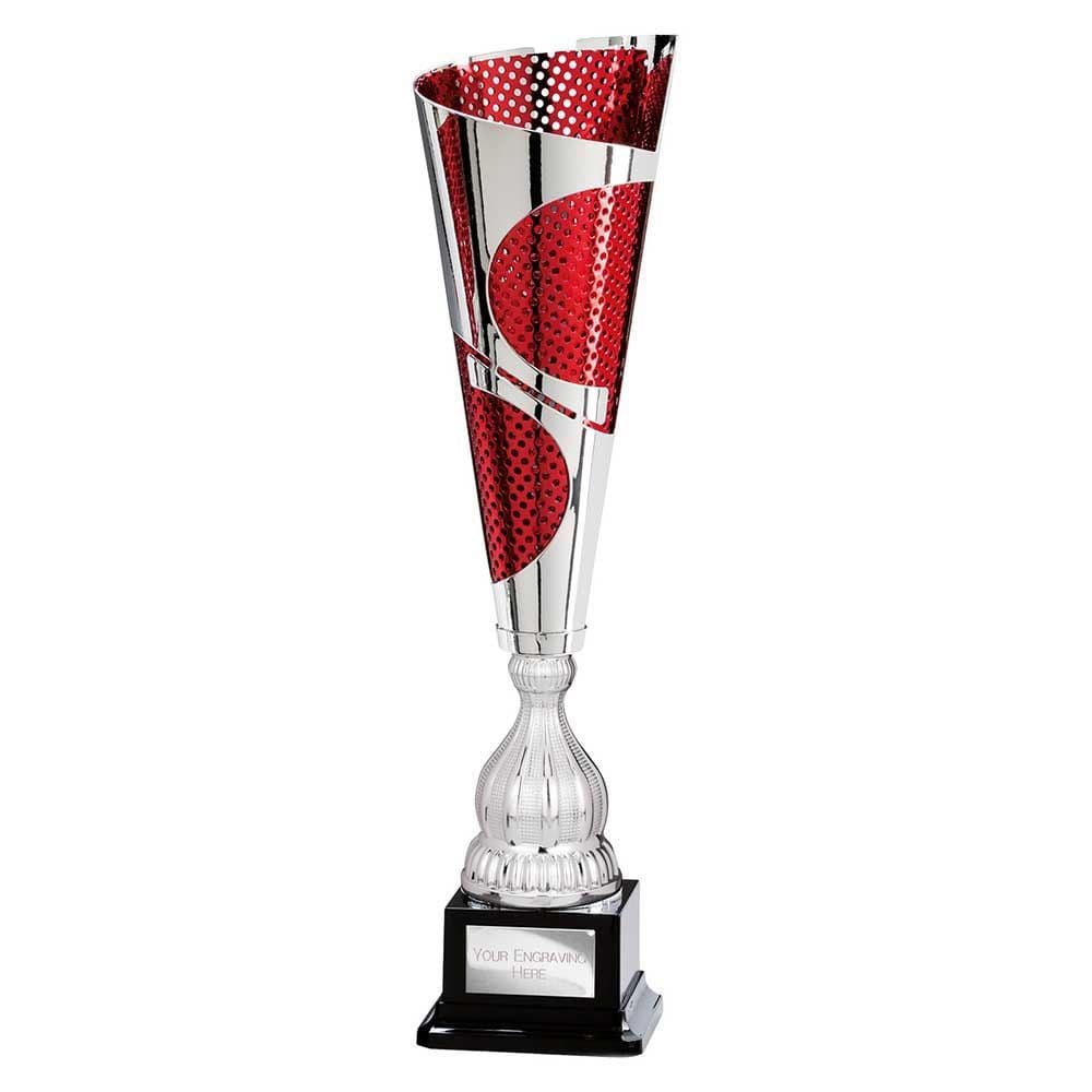 Quest Laser Cut Cup Silver & Red