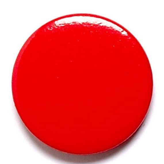 Red Button Pin Badge 25mm (1") | TrophyMaster UK