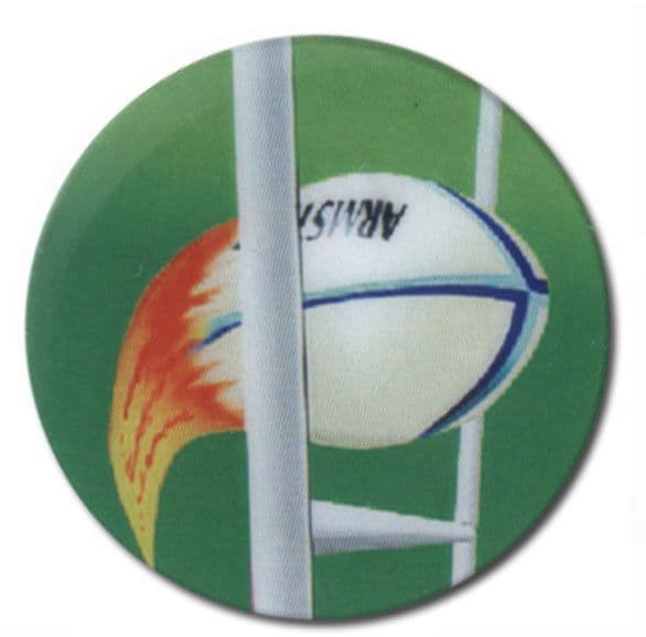Rugby Blast Vinyl 25mm Flat Centre - 5pcs