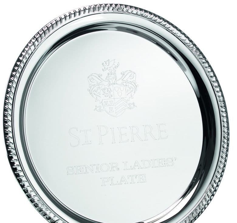 Silver Plated Iron Salver Round With Rope Edge 108mm (4.25 ...