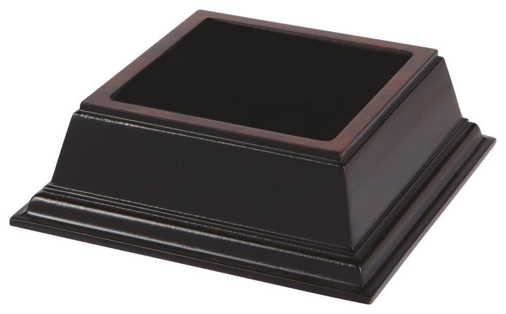 Square Recessed Wood Base 45mm High | TrophyMaster UK