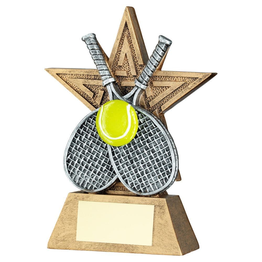 Starline Series Tennis Ball & Racket Trophy