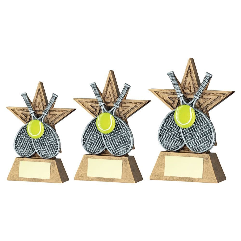 Starline Series Tennis Ball & Racket Trophy