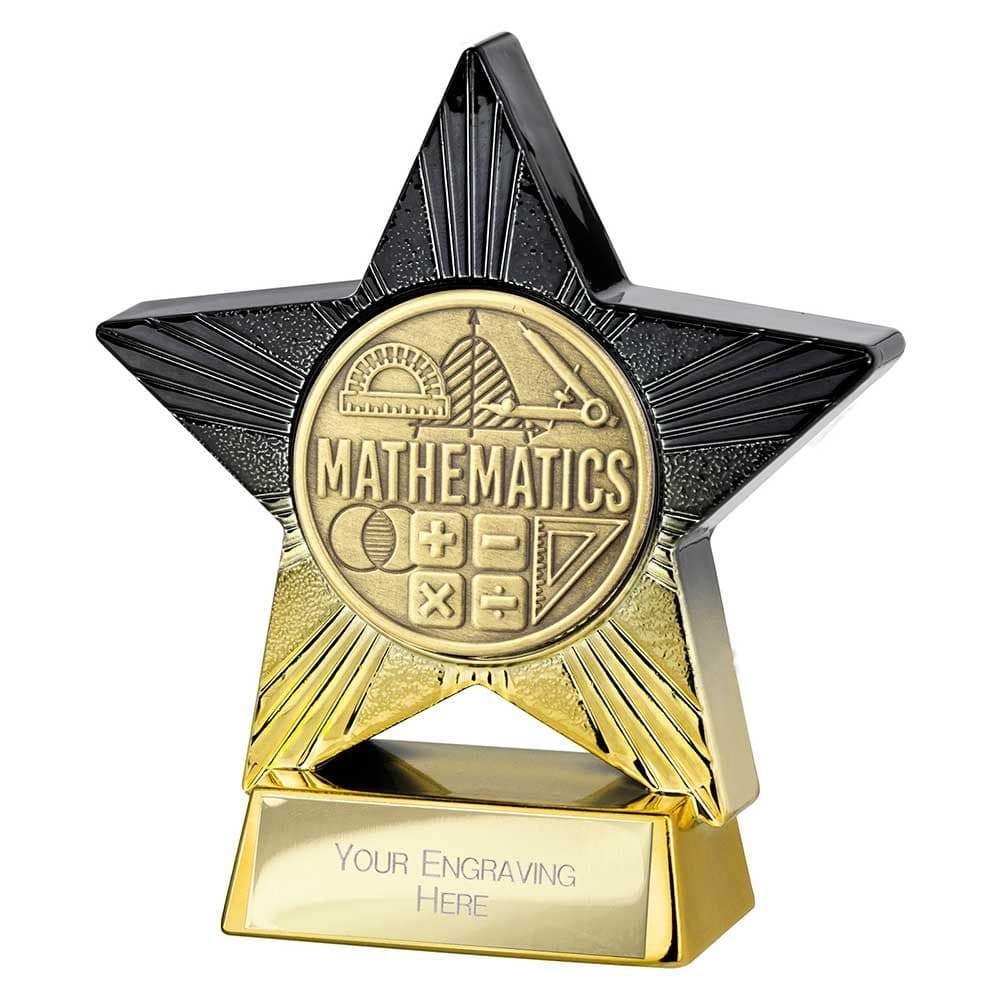 Superstar Maths Award Black & Gold
