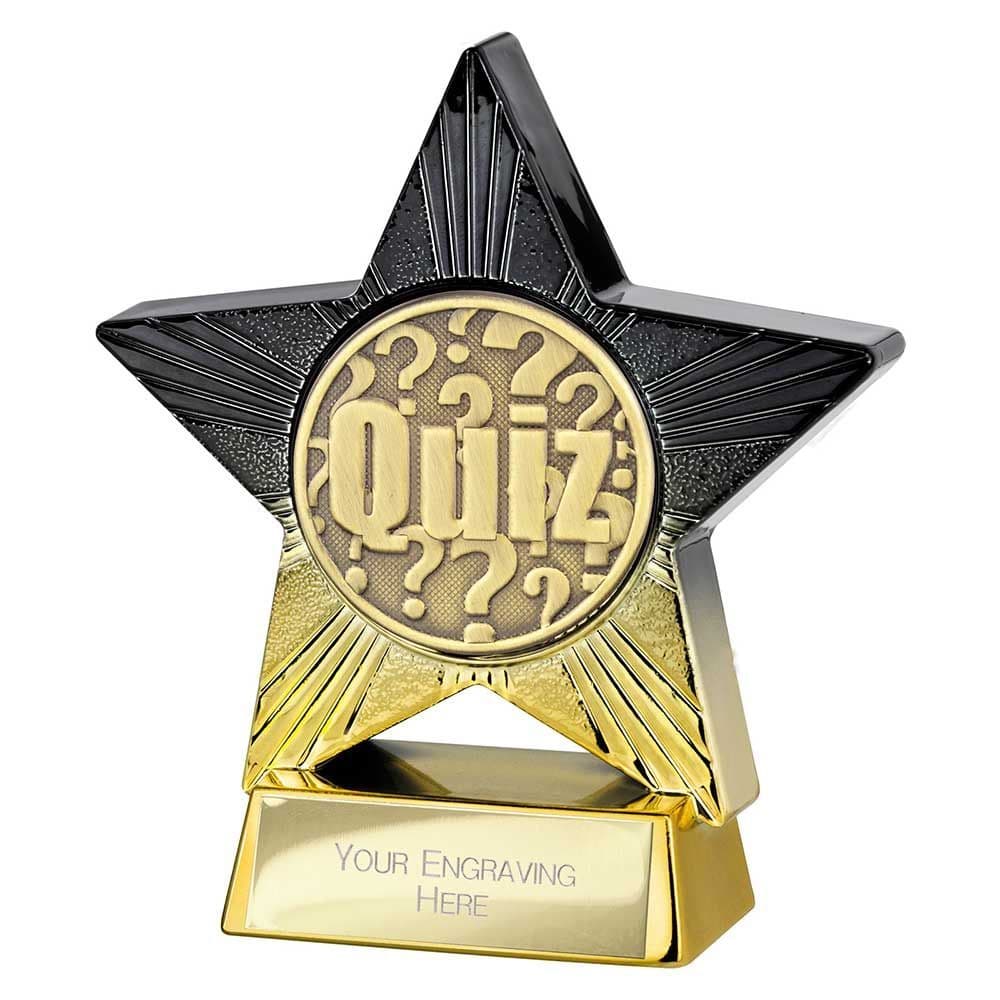 Superstar Quiz Award Black & Gold
