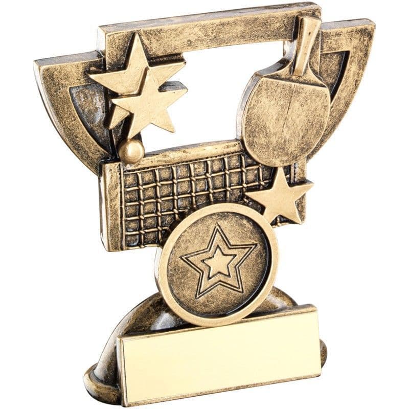 Brz/Gold Table Tennis Mini Cup Trophy 95mm (3.75") | TrophyMaster UK