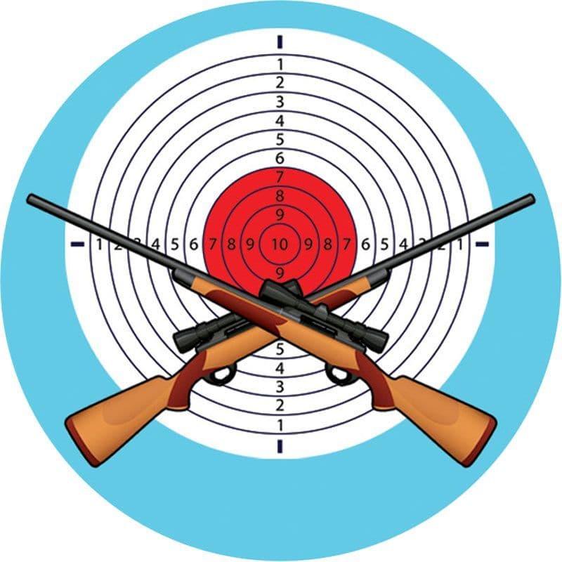 Spectrum Target Shooting Flat Centre 5pcs | TrophyMaster UK