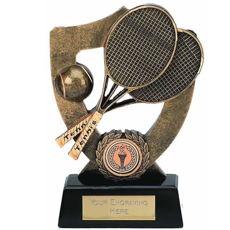 Tennis Celebration Shield 140mm (5.5") | TrophyMaster UK