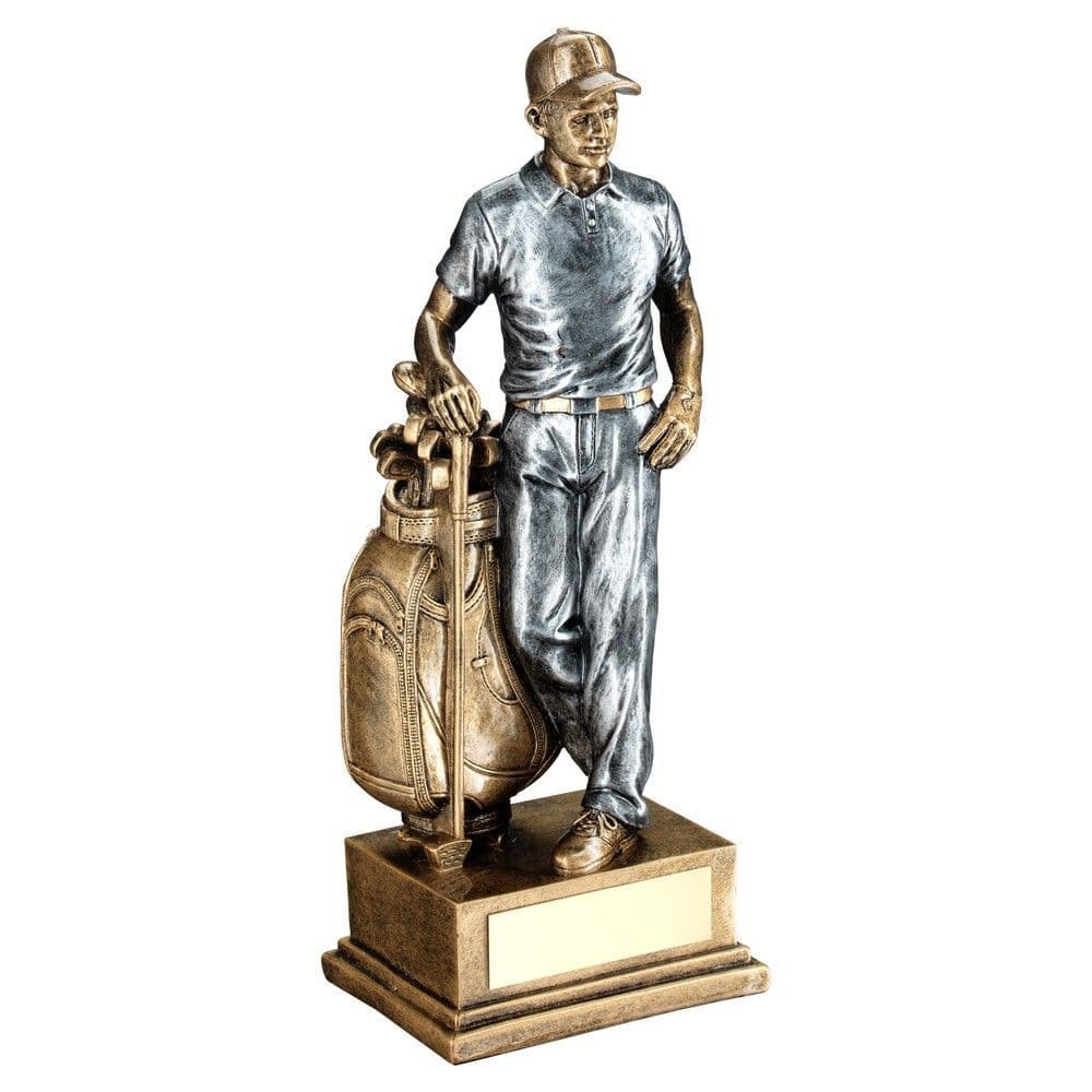 Male 'Clenched Fist' Golfer Trophy 210mm (8.25") | TrophyMaster UK