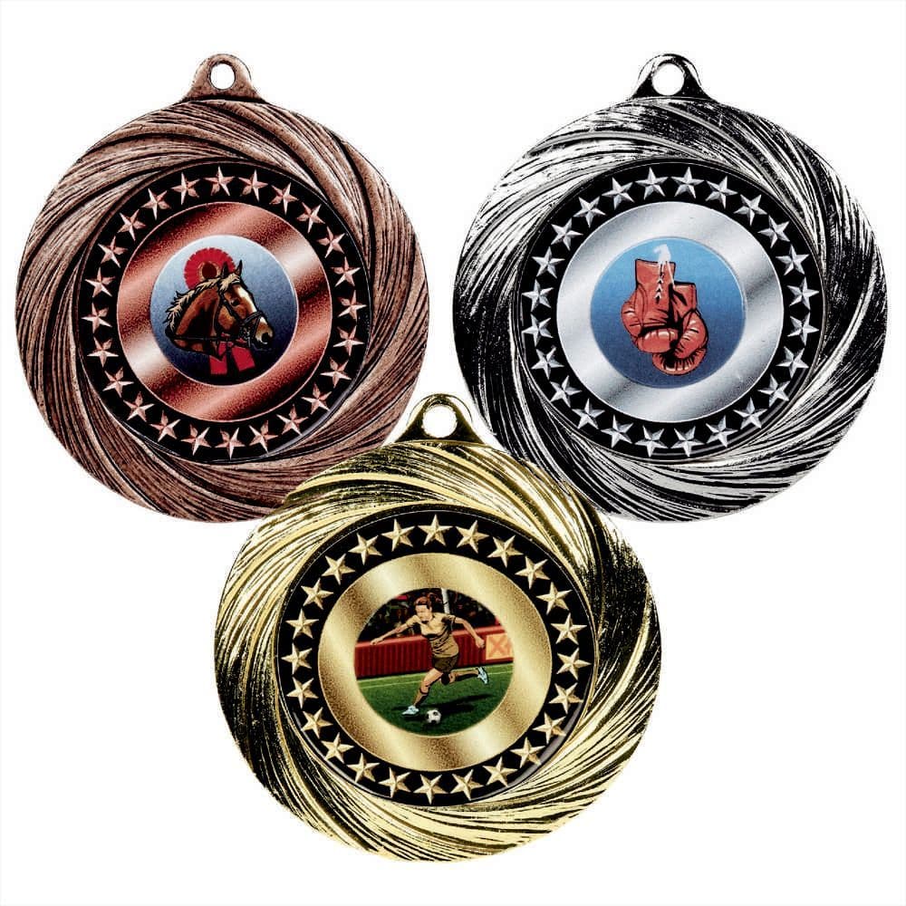Titan Swirl Heavyweight 70mm Medal