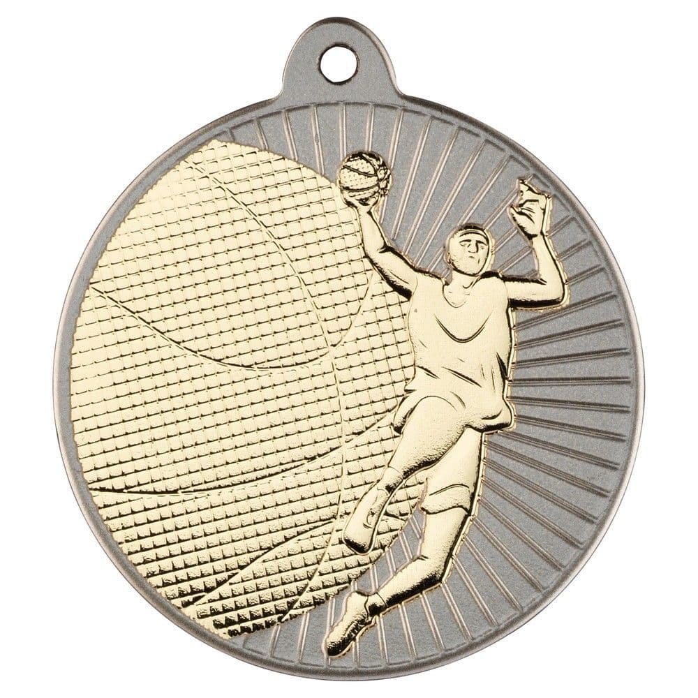 Two Tone Basketball 50mm Medal| TrophyMaster UK