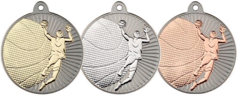 Two Tone Basketball 50mm Medal| TrophyMaster UK