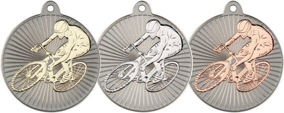 Two Tone Cycling 50mm Medal | TrophyMaster UK