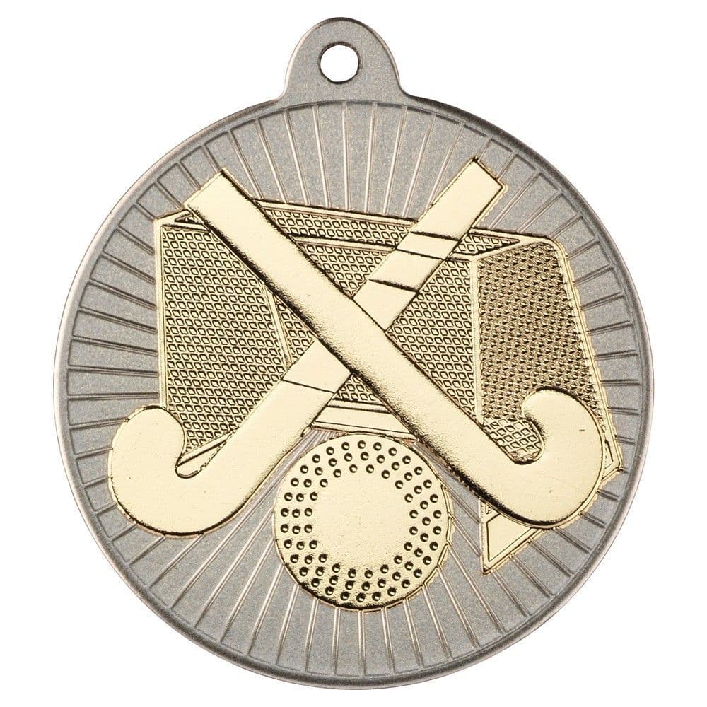 Two Tone Hockey 50mm Medal | TrophyMaster UK
