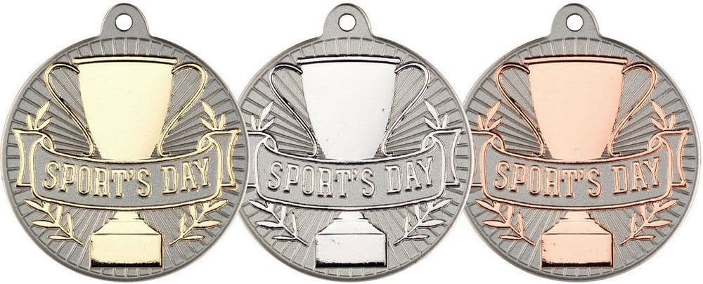 Two Tone Sports Day 50mm Medal | TrophyMaster UK