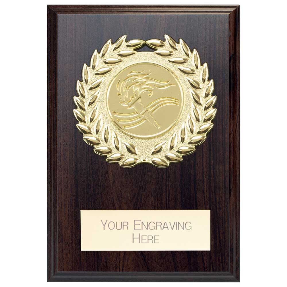 Reward Wreath Plaque Mahogany