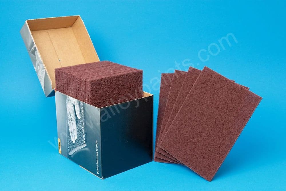 MIRKA SCOTCH-BRITE - RED Very Fine GREY Ultra Fine Box of 20