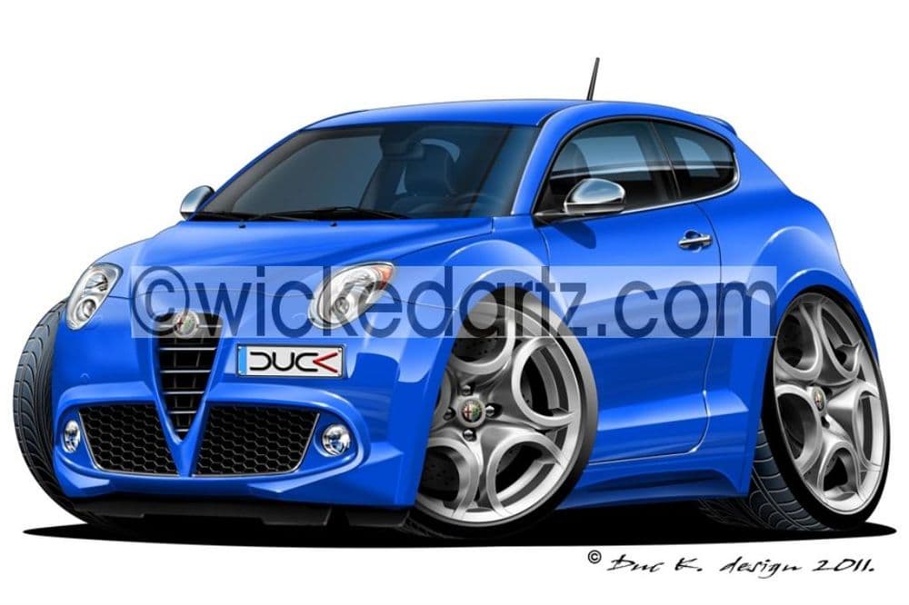Alfa Romeo MiTO Blue DK Items from 9 50