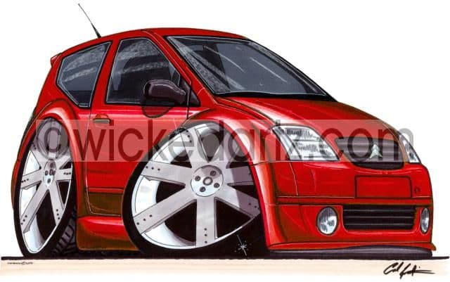 Citroen C2 Red Items from 9 50