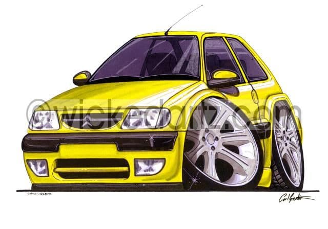 Citroen Saxo MK1 Yellow Items from 9 50