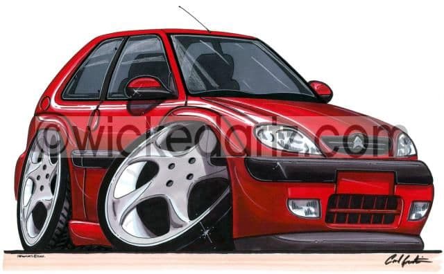 Citroen Saxo MK2 Red Items from 9 50