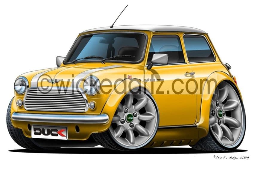 Classic Mini Cooper Yellow DK Items from 9 50