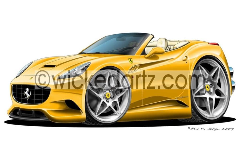 Ferrari California Convertible Yellow DK Items from 9 50