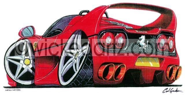 Ferrari F50 Rear View Items from 9 50
