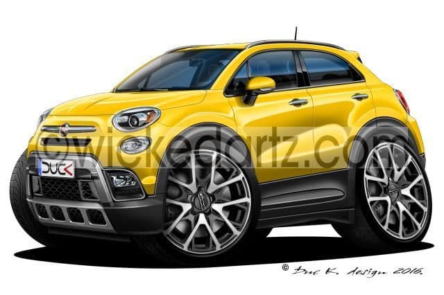 Fiat 500X Crossover Yellow DK Items from 9 50
