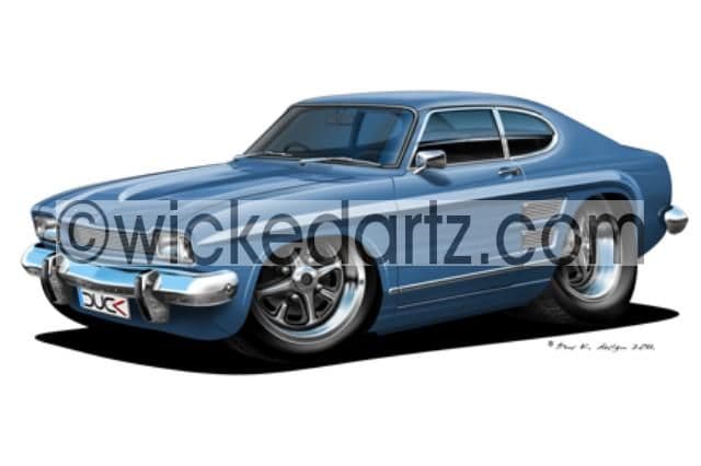 Ford Capri MK1 Blue DK Items from 9 50