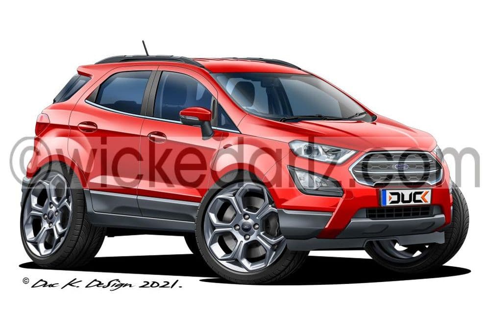Ford EcoSport ST-Line SUV Red Items from 9 50