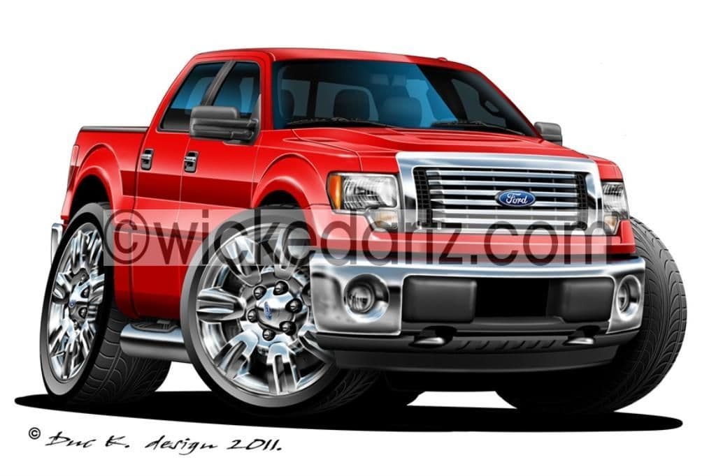 Cartoon Ford Truck