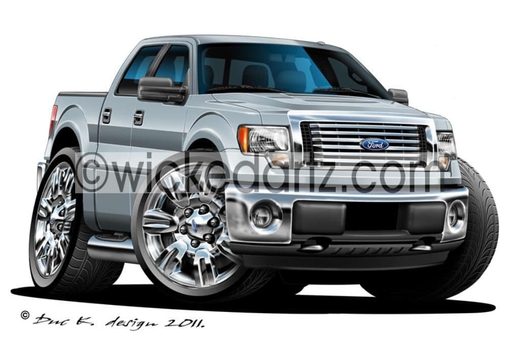 Cartoon Ford Truck