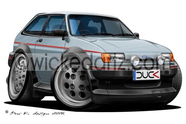 Ford Fiesta MK2 XR2 Silver DK Items from 9 50