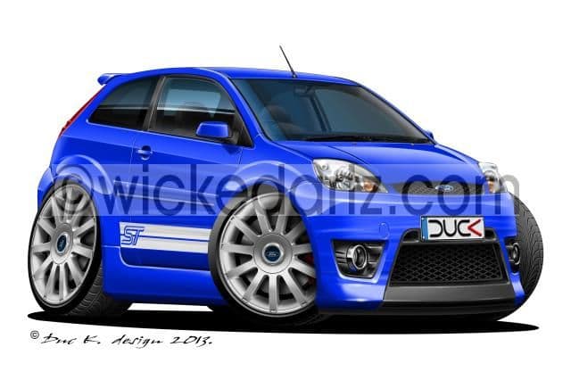 Ford Fiesta MK6 ST Blue DK Items from 9 50