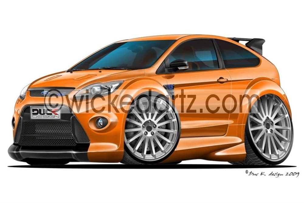 Ford Focus MK2 RS Orange DK Items from 9 50